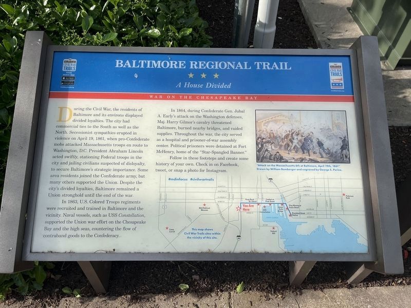 Baltimore Regional Trail Historical Marker
