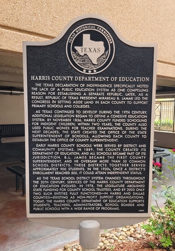 Harris County Department of Education Historical Marker