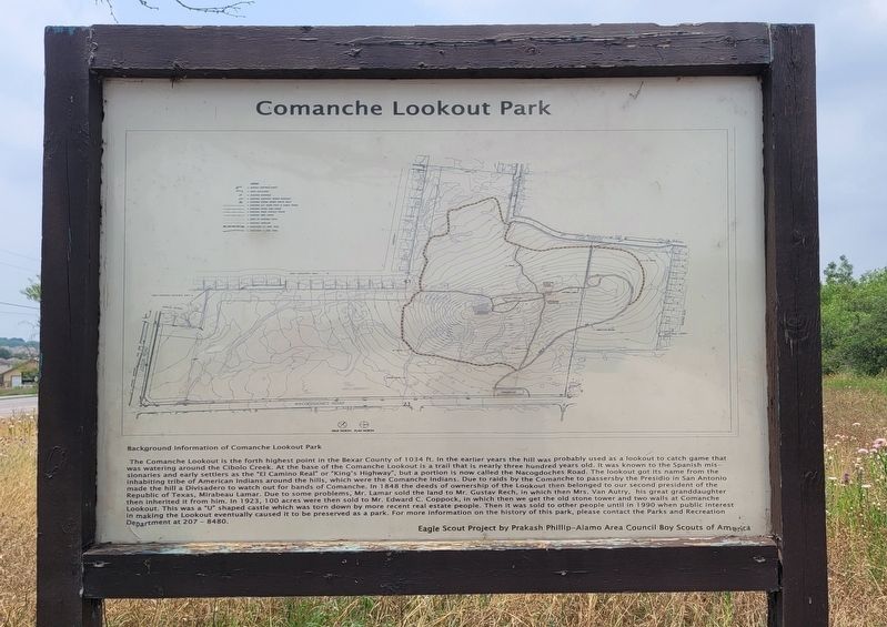 Comanche Lookout Park Historical Marker