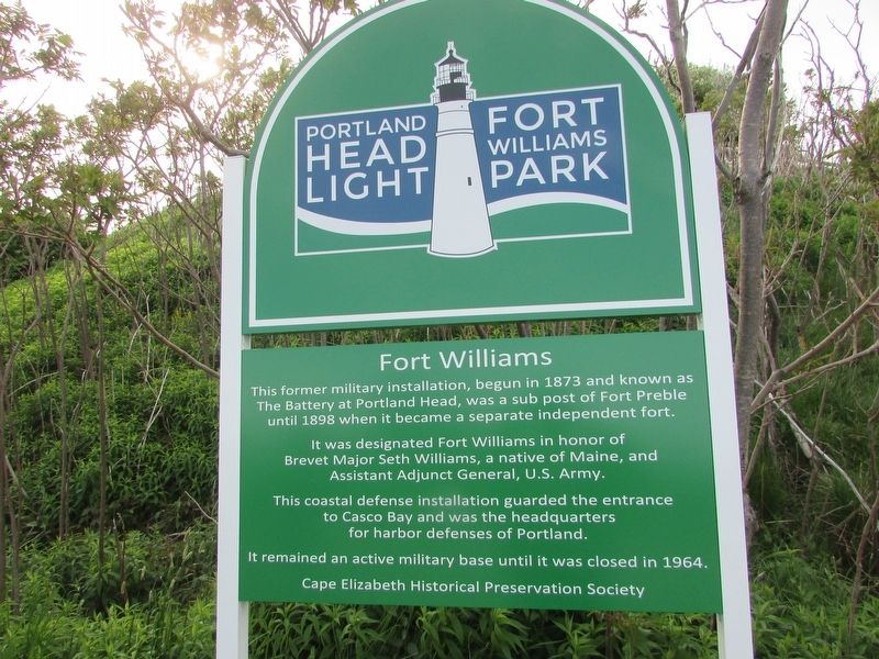 Fort Williams Historical Marker