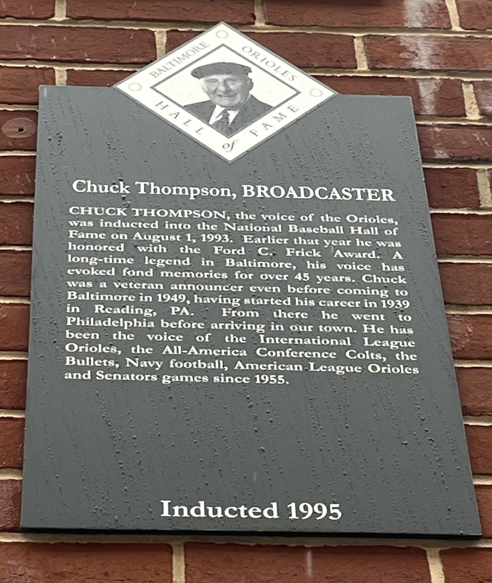 Photo: Chuck Thompson, Broadcaster Marker