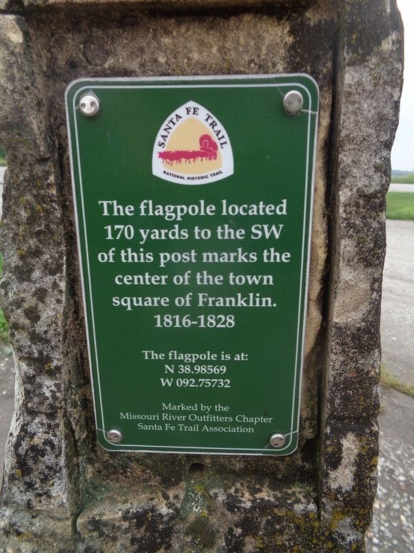 Original Town Square of Franklin Historical Marker