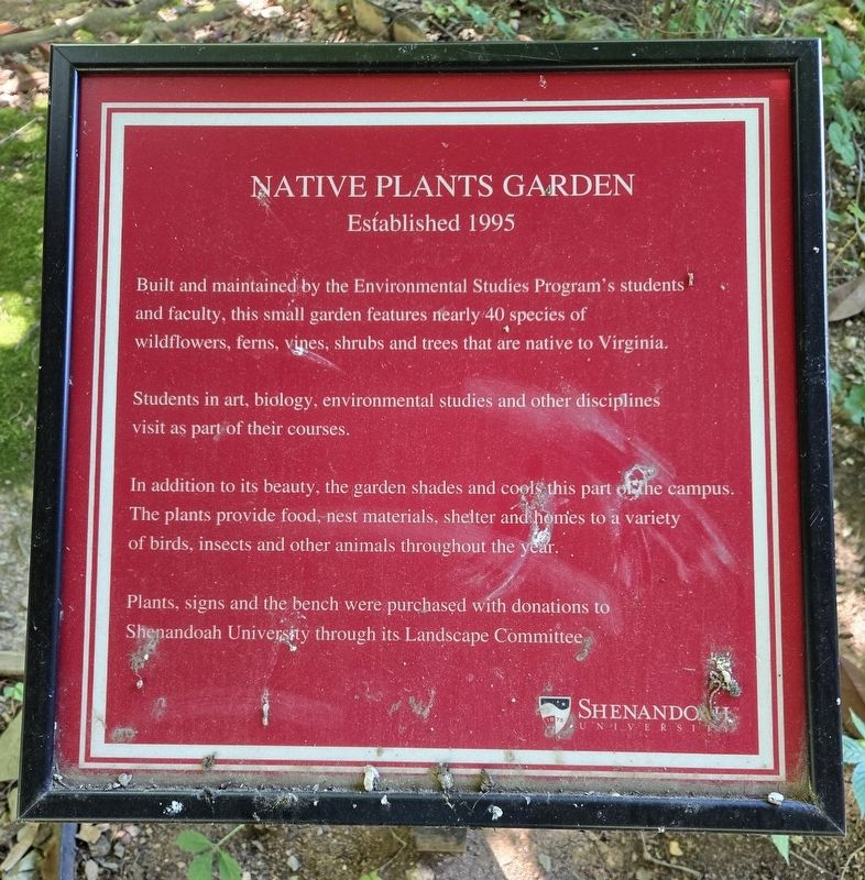 Native Plants Garden Historical Marker
