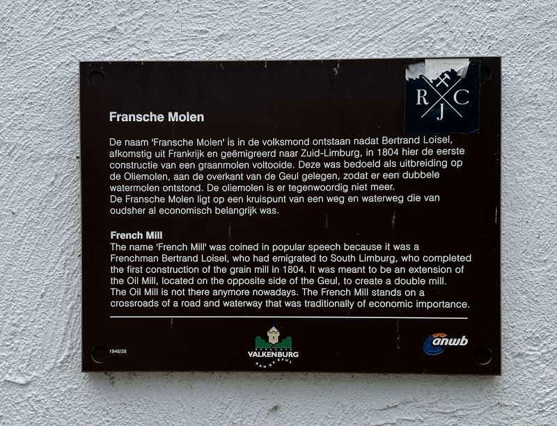 Fransche Molen / French Mill Historical Marker
