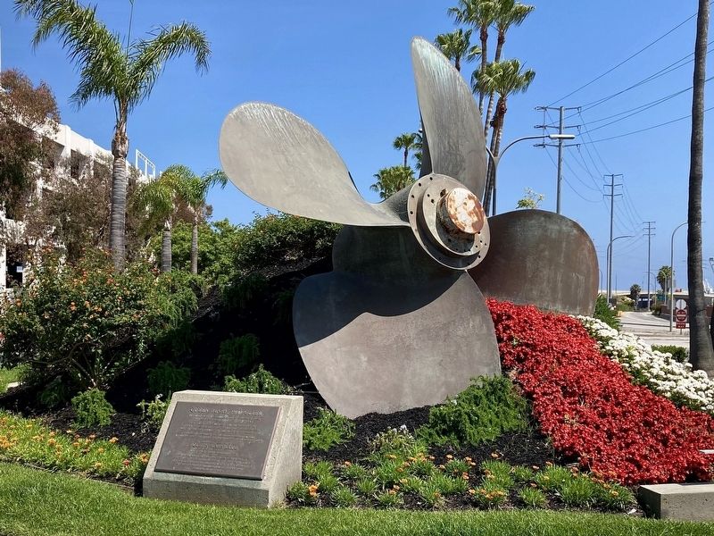 Queen Mary Propeller Historical Marker