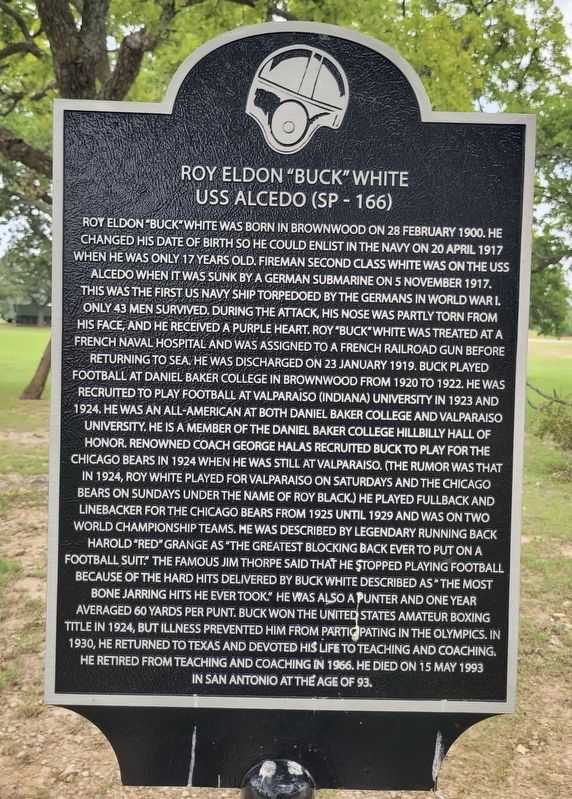 Roy Eldon "Buck" White Historical Marker