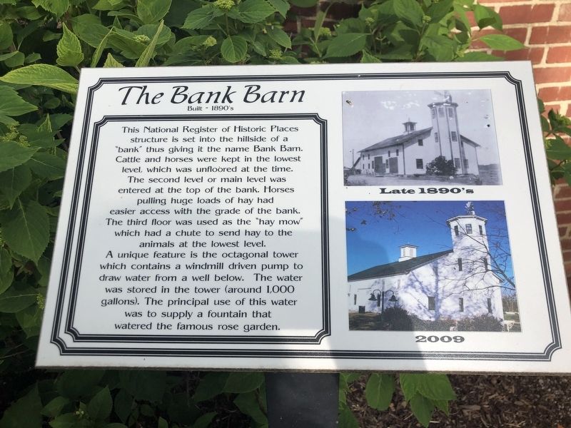 The Bank Barn Historical Marker