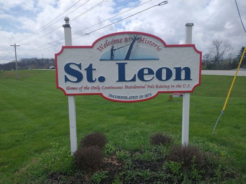 St. Leon Pole Raising Historical Marker