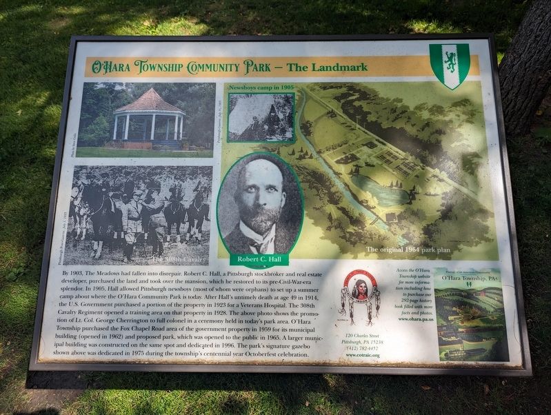 O'Hara Township Community Park - The Landmark Historical Marker