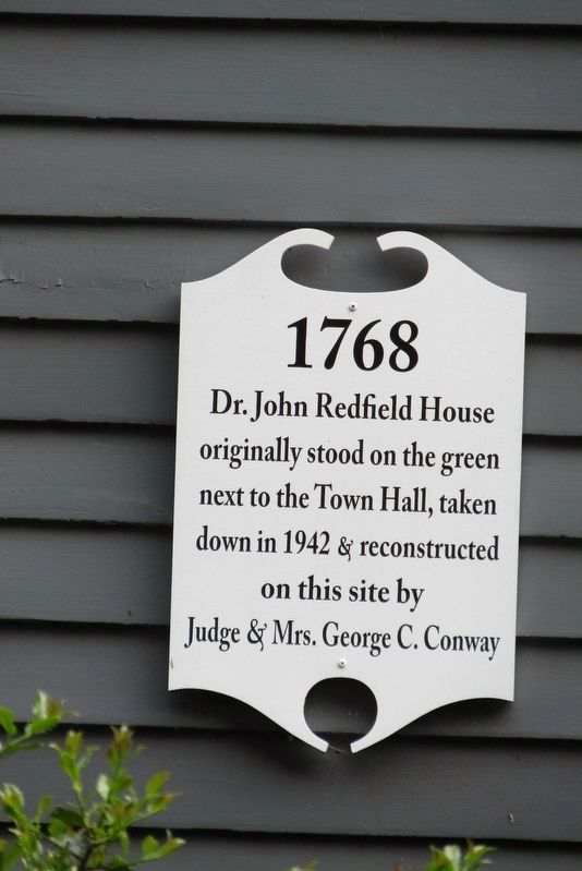 Dr. John Redfield House Historical Marker