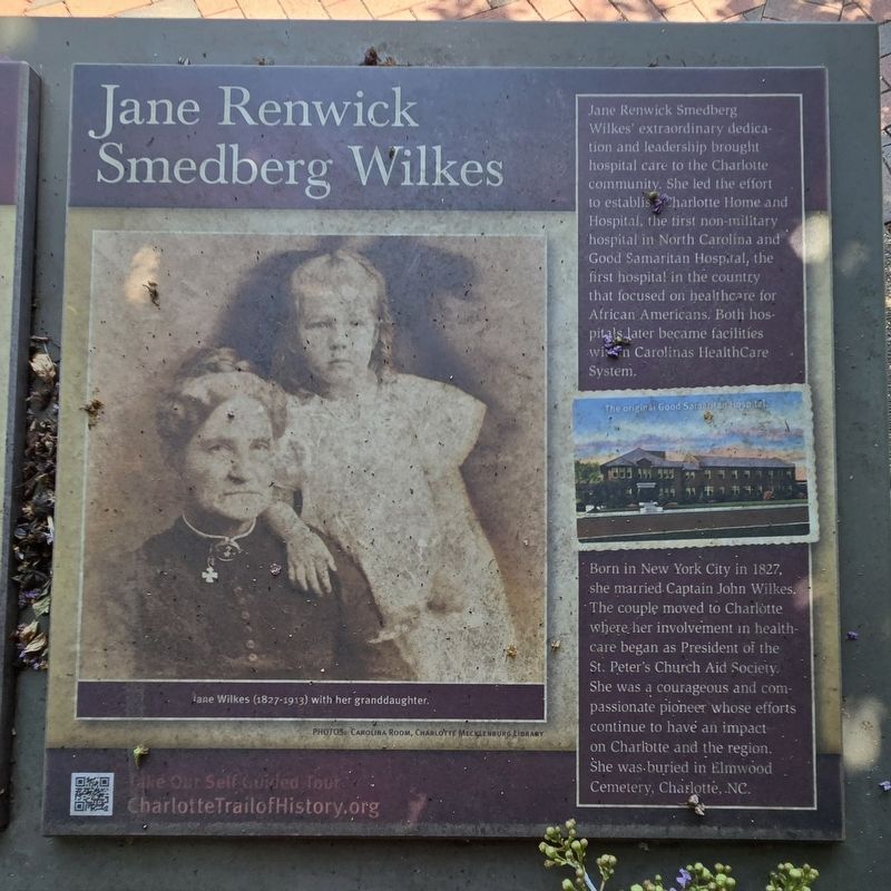 Jane Renwick Smedberg Wilkes Historical Marker