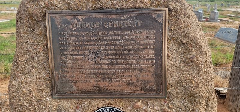 Redmud Cemetery Historical Marker