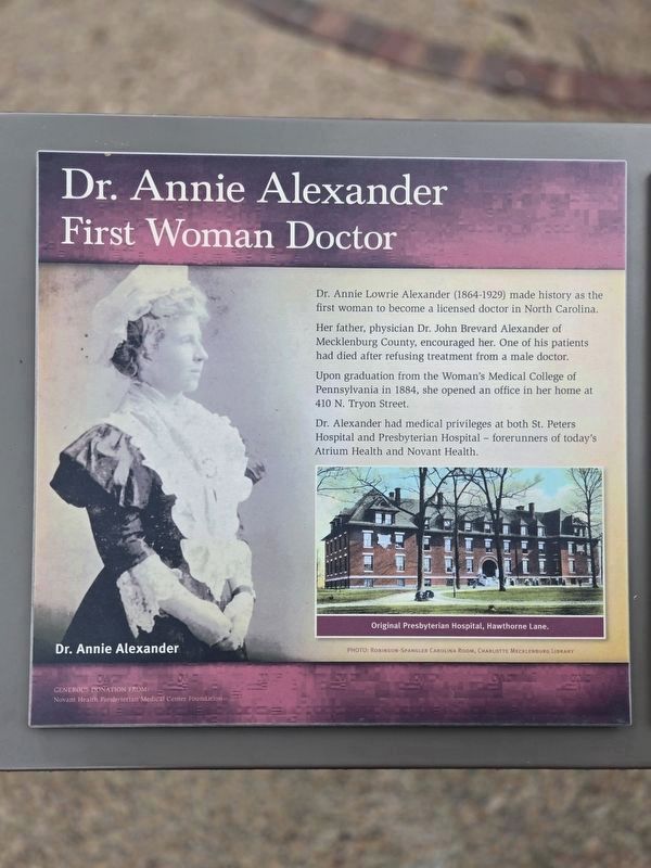 Dr. Annie Alexander Historical Marker