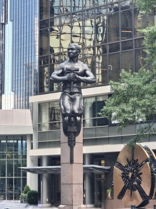 The Sculptures at Independence Square Historical Marker