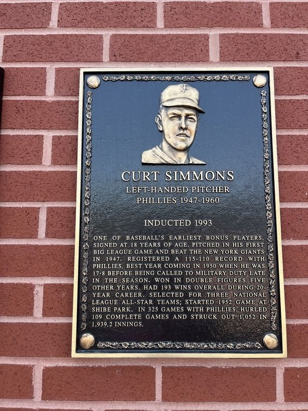 Curt Simmons Historical Marker