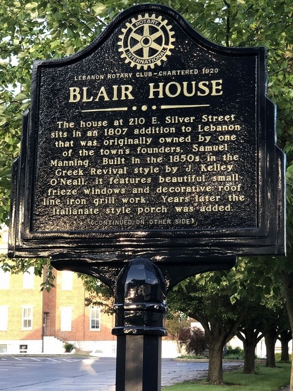 Blair House Historical Marker