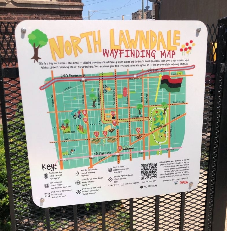 North Lawndale Wayfinding Map Historical Marker
