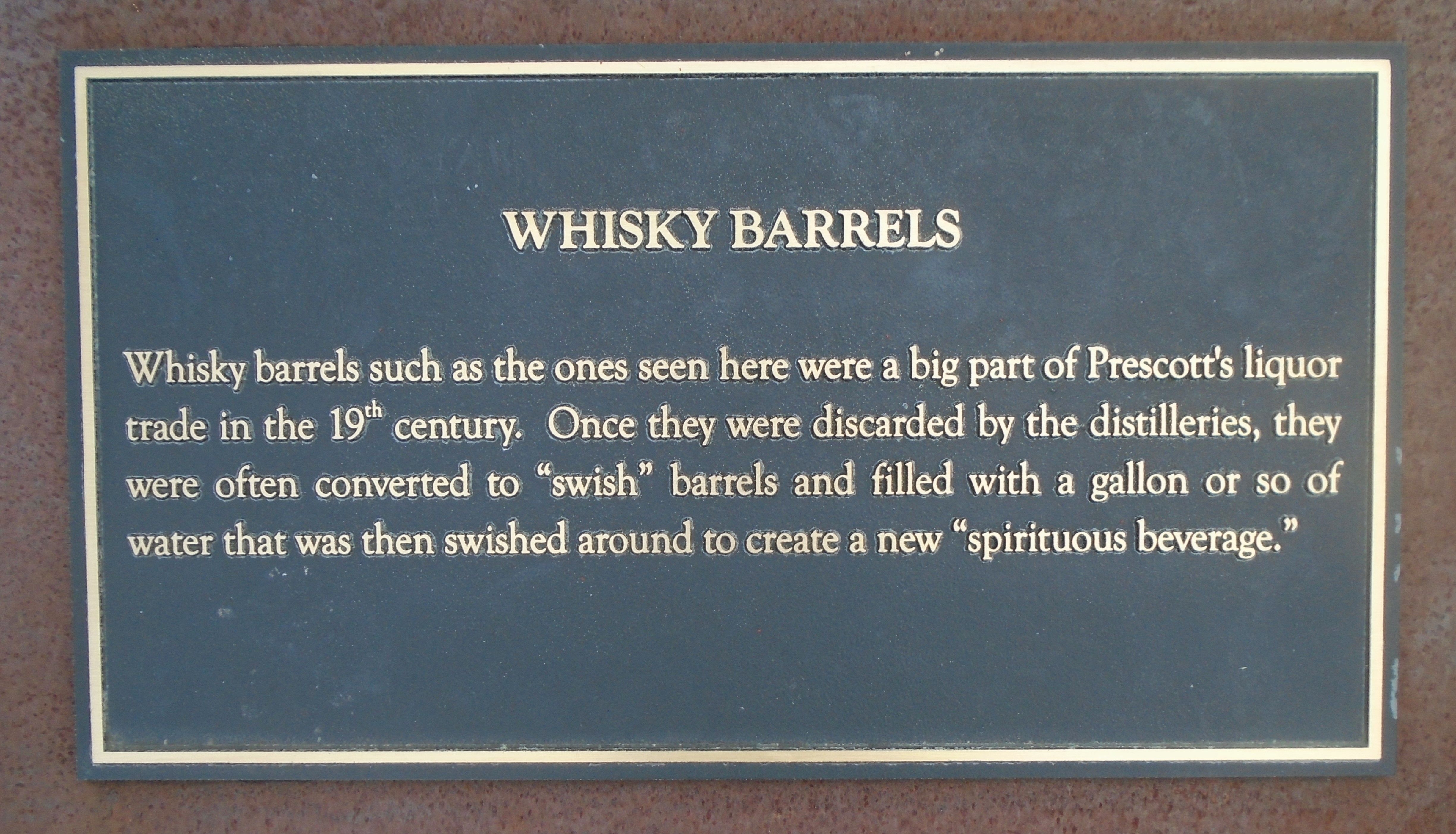 Photo: Whisky Barrels Marker