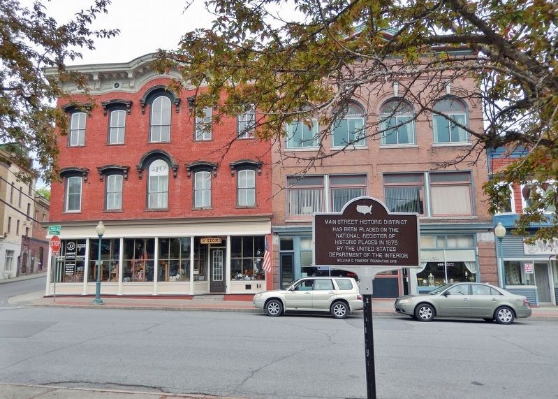 Main Street Historic District Historical Marker