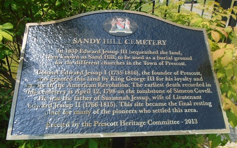 Sandy Hill Cemetery Historical Marker