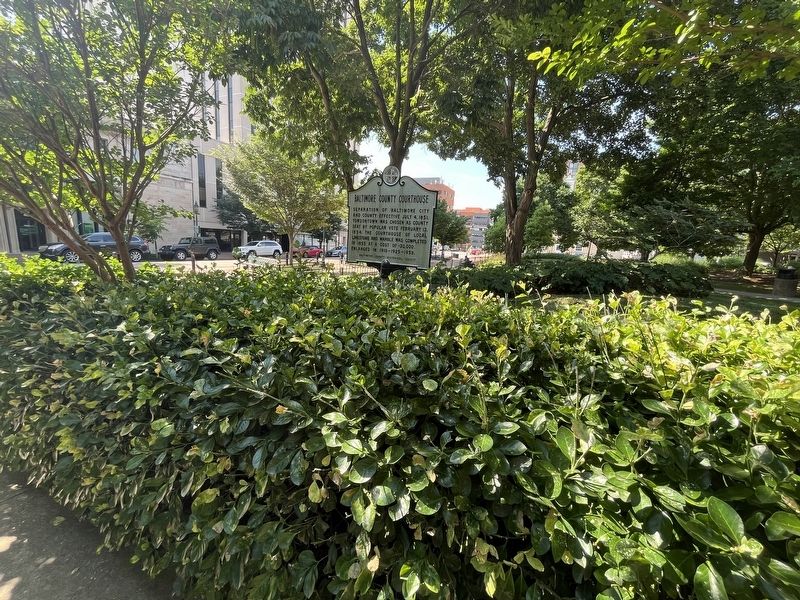Baltimore County Courthouse Historical Marker