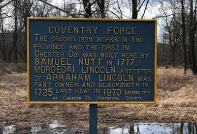 Coventry Forge Historical Marker