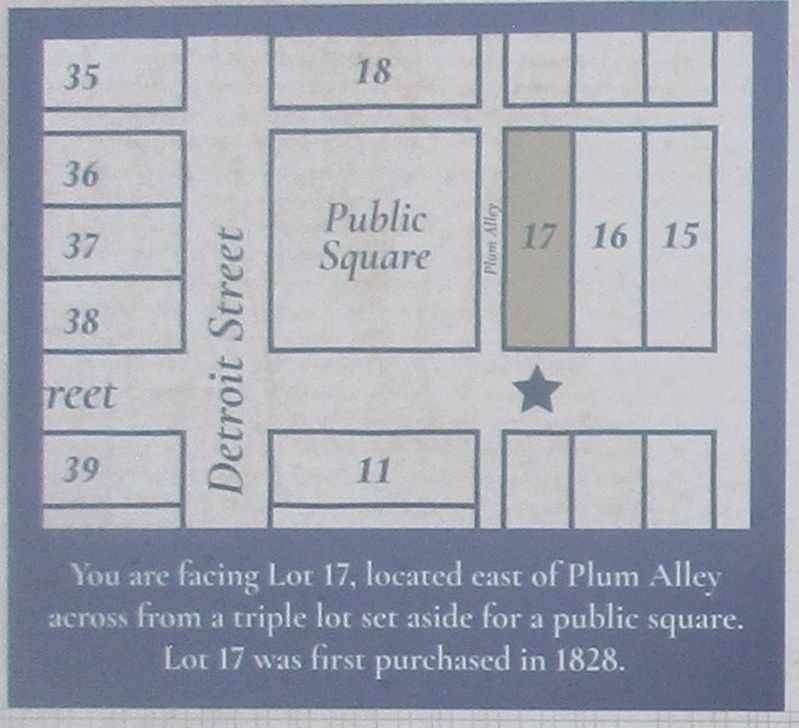Exploring West Liberty History: Lot 17 Historical Marker