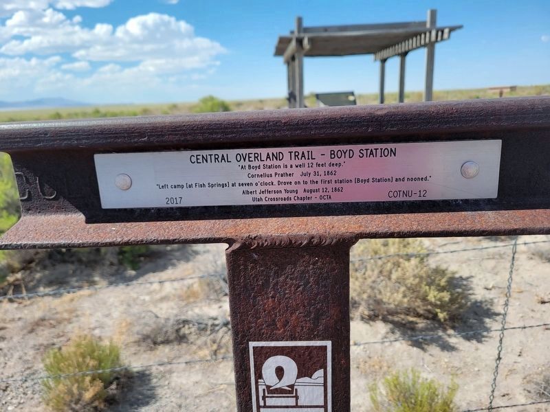Central Overland Trail - Boyd Station Historical Marker