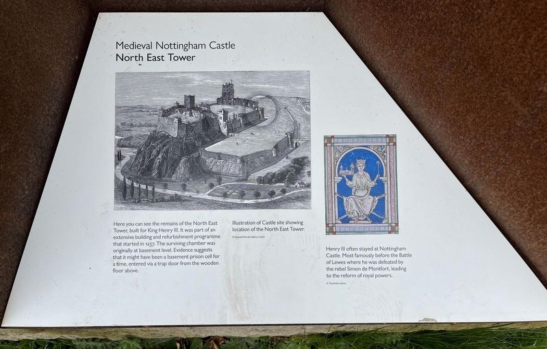 Medieval Nottingham Castle Historical Marker