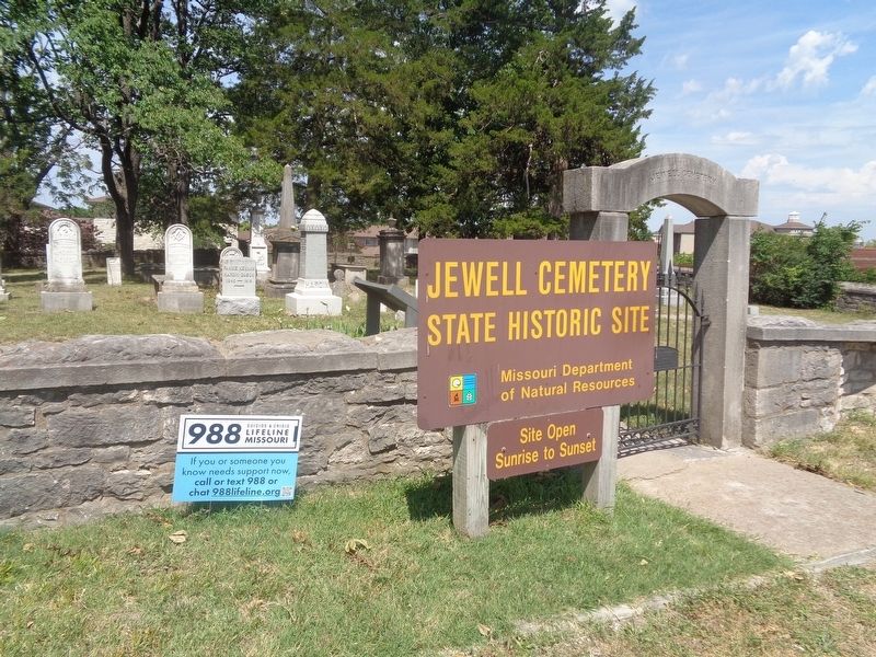 Jewell Cemetery State Historic Site Historical Marker