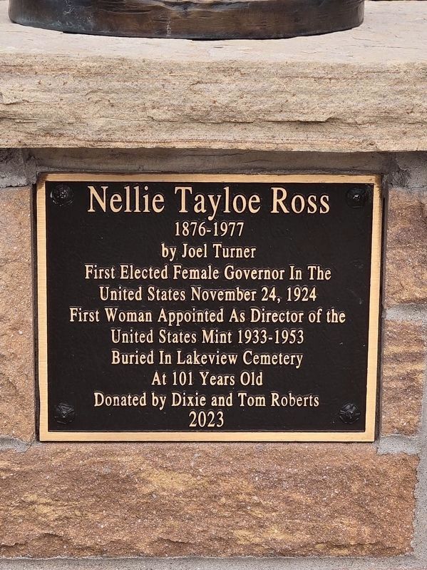 Nellie Tayloe Ross Historical Marker