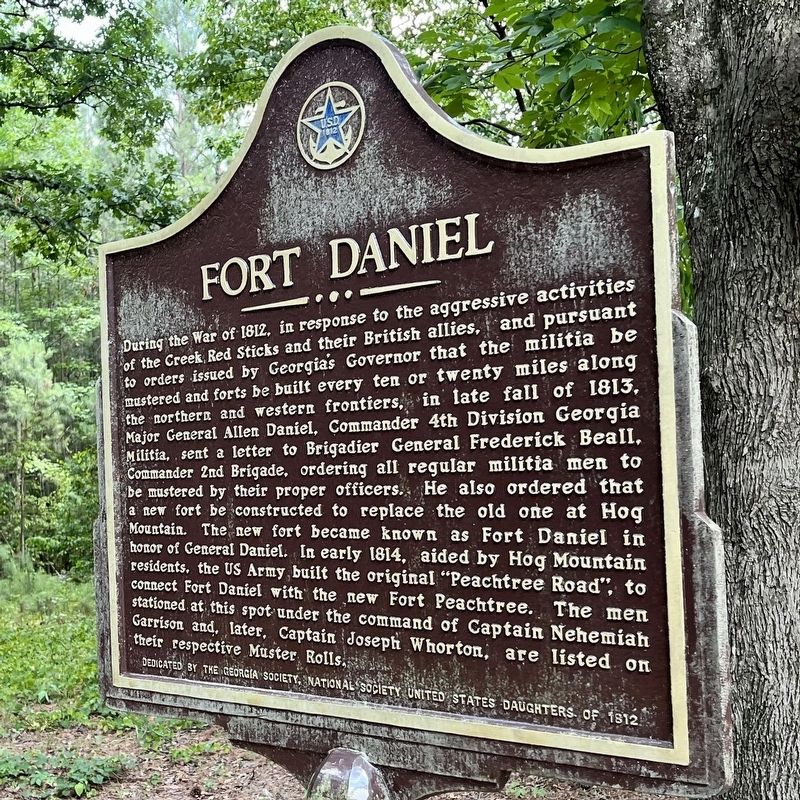 Fort Daniel Historical Marker