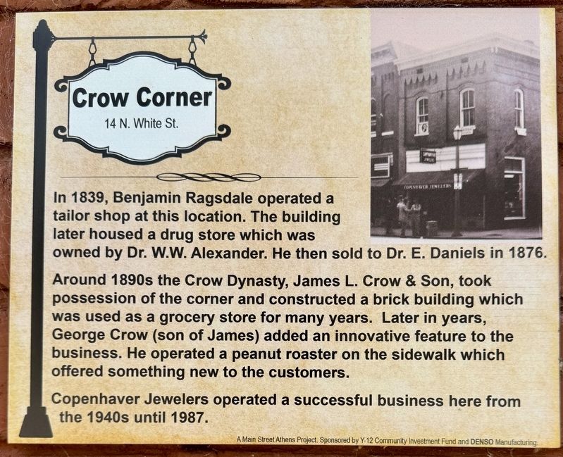Crow Corner Historical Marker