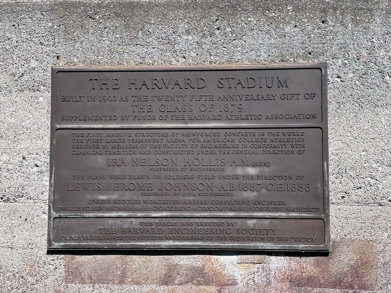 The Harvard Stadium Historical Marker