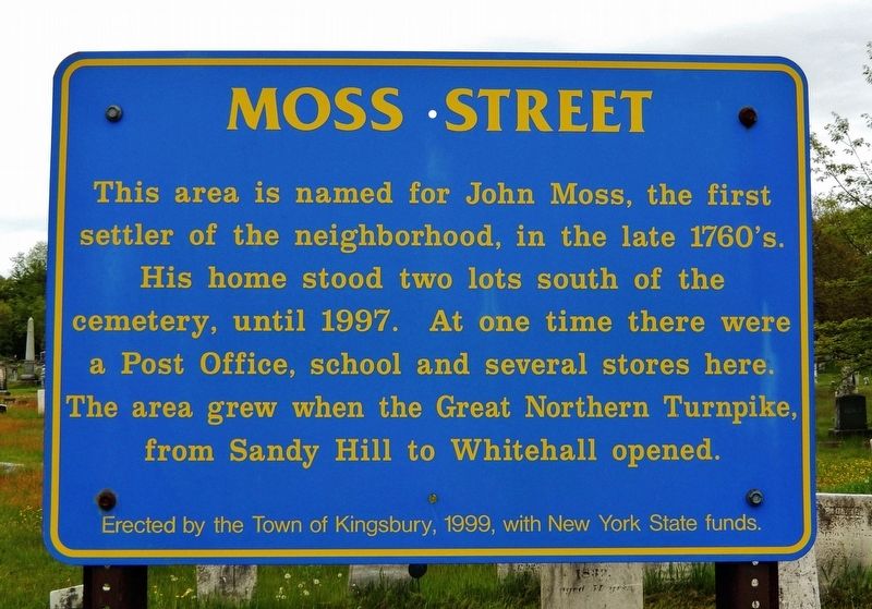 Moss Street Historical Marker