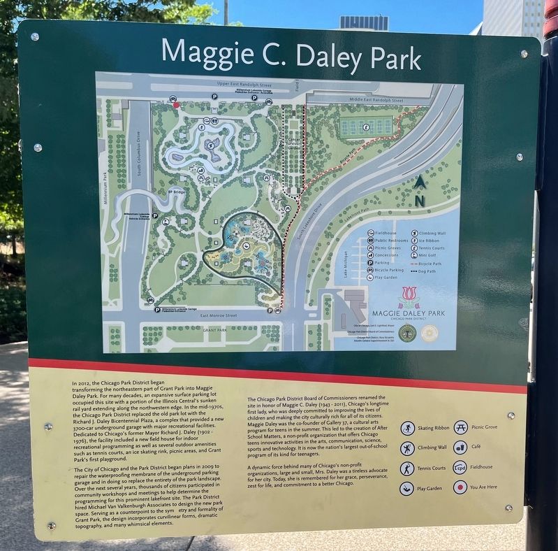 Maggie C. Daley Park Historical Marker