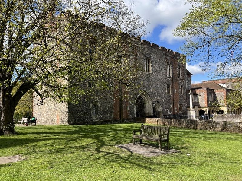 The Abbey Gatehouse and Romeland Historical Marker
