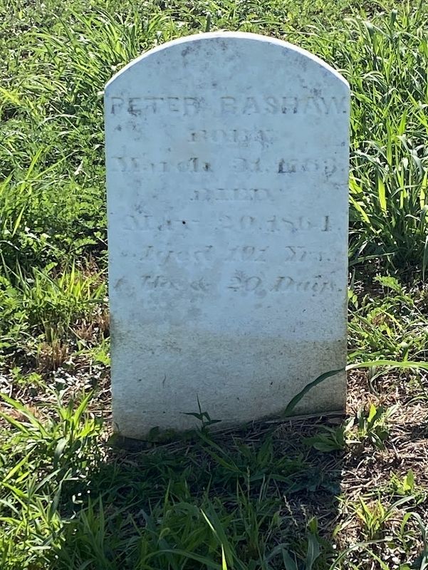 Peter Bashaw Historical Marker
