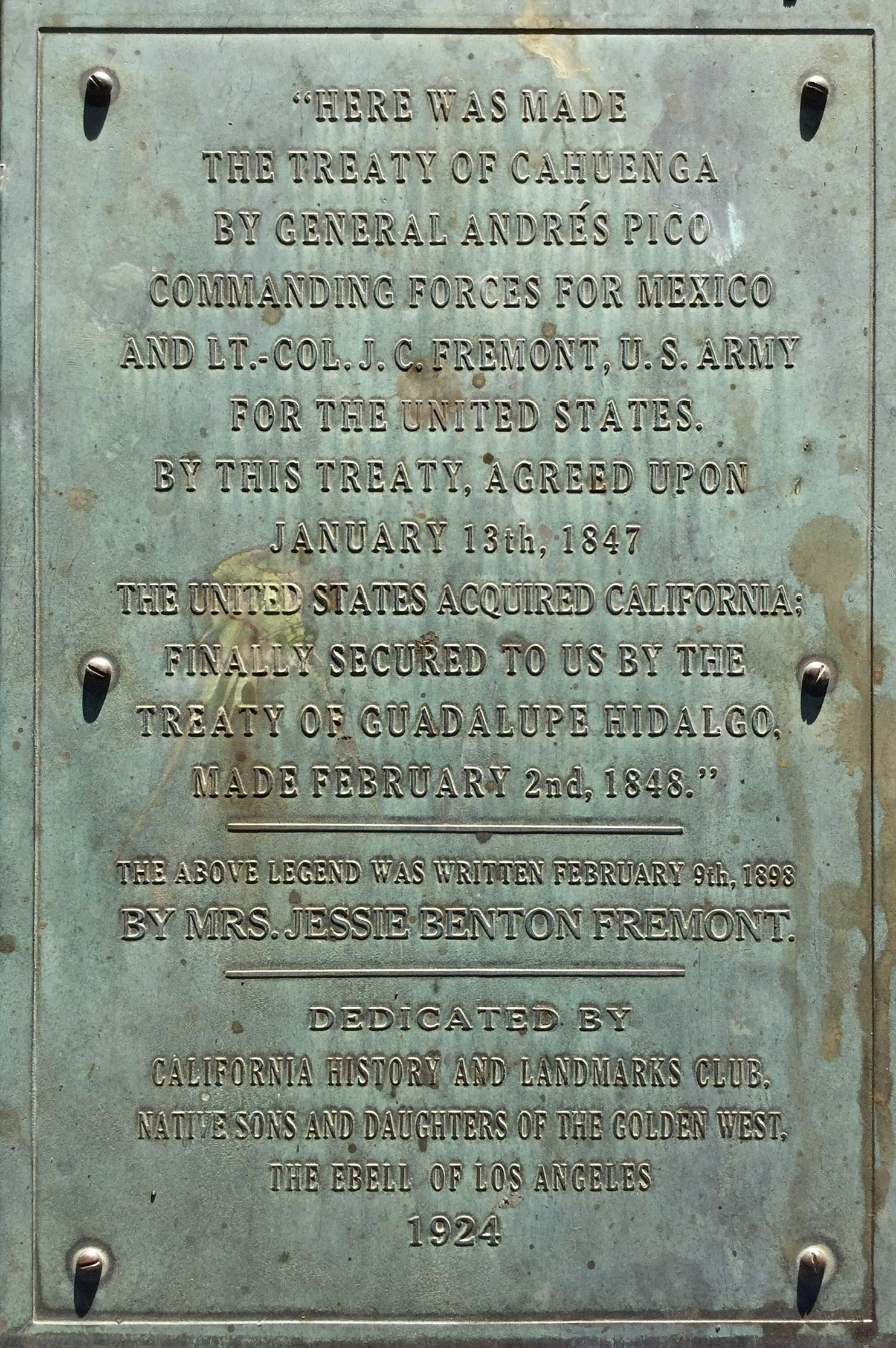 Photo: Treaty of Cahuenga Marker