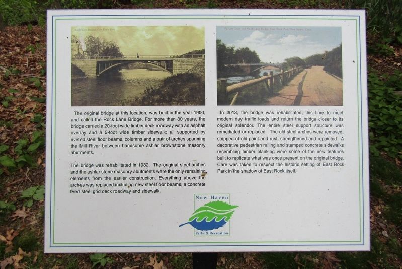 Rock Lane Bridge Historical Marker