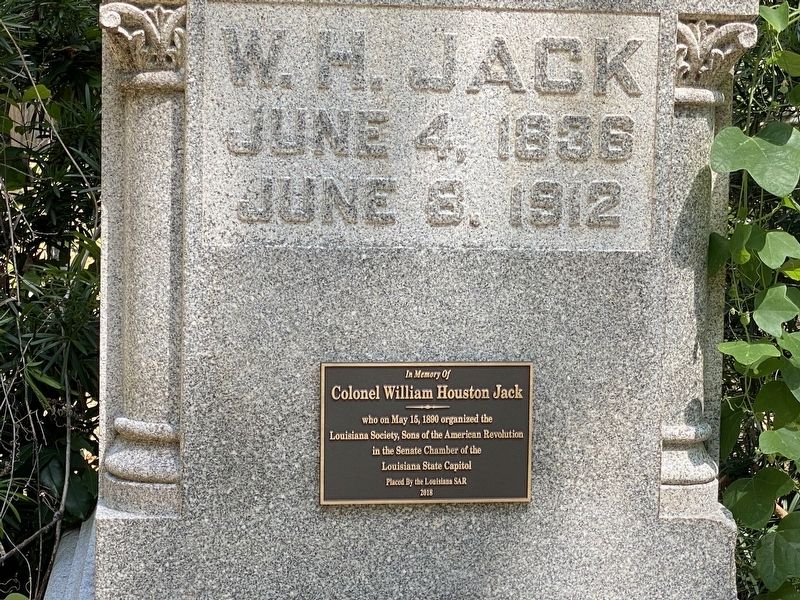 Colonel William Houston Jack Historical Marker