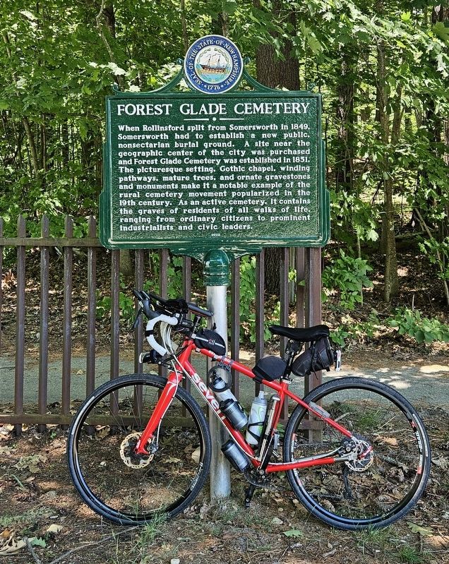 Forest Glade Cemetery Historical Marker
