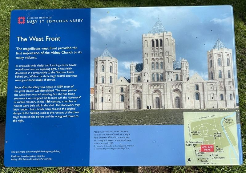The West Front Historical Marker