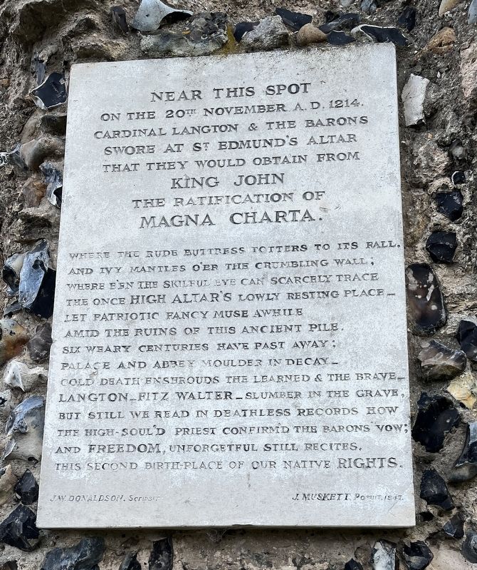The Magna Carta Historical Marker