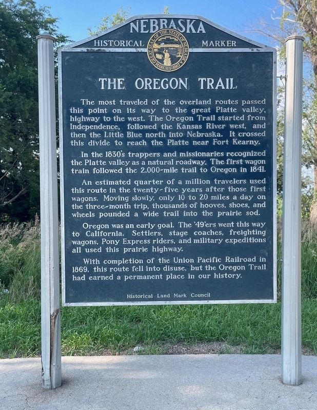 The Oregon Trail Historical Marker