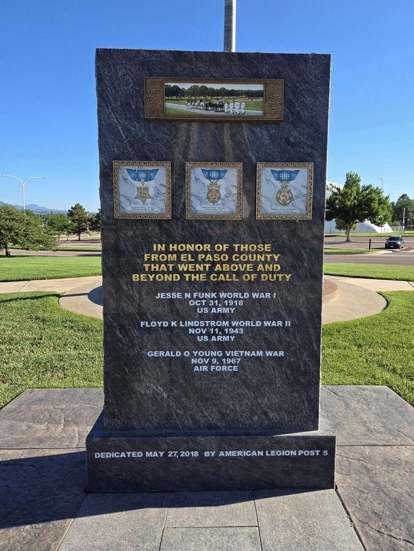 In Honor of Those from El Paso County, a War Memorial