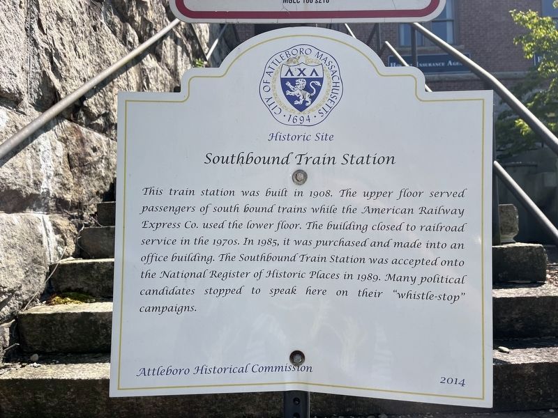 Southbound Train Station Historical Marker