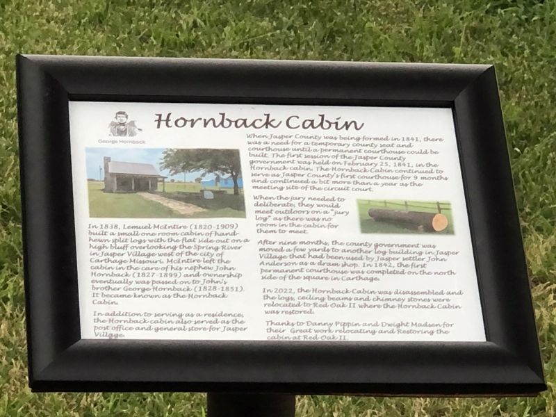 Hornback Cabin Historical Marker