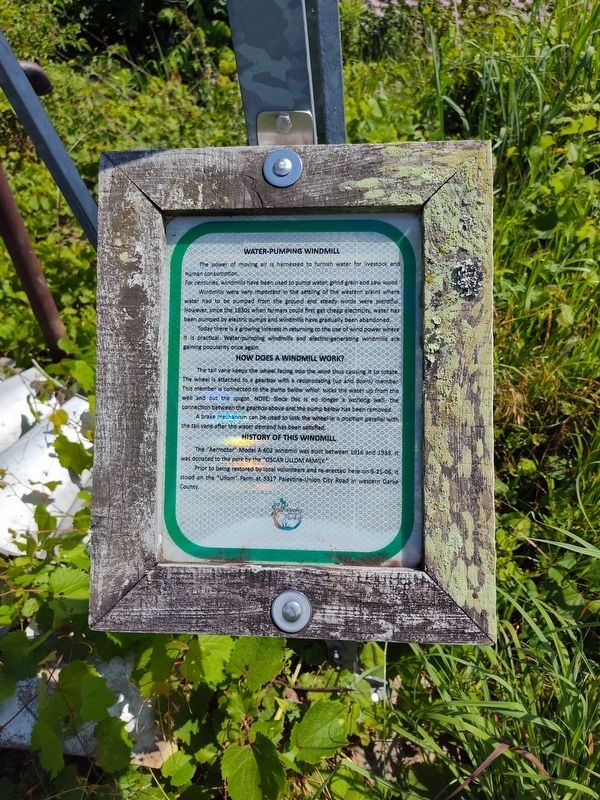 Water-Pumping Windmill Historical Marker