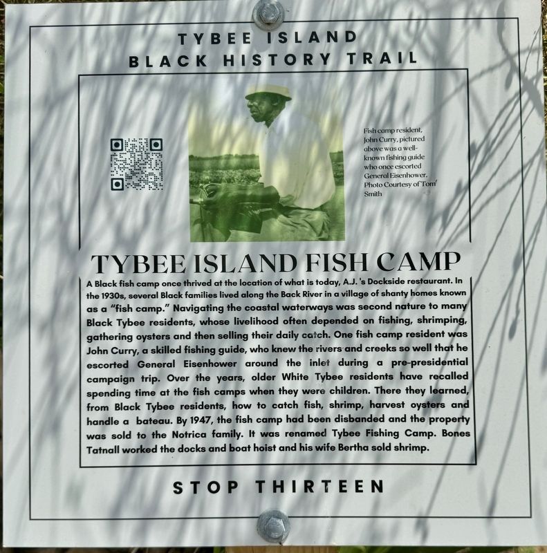 Tybee Island Fish Camp Historical Marker